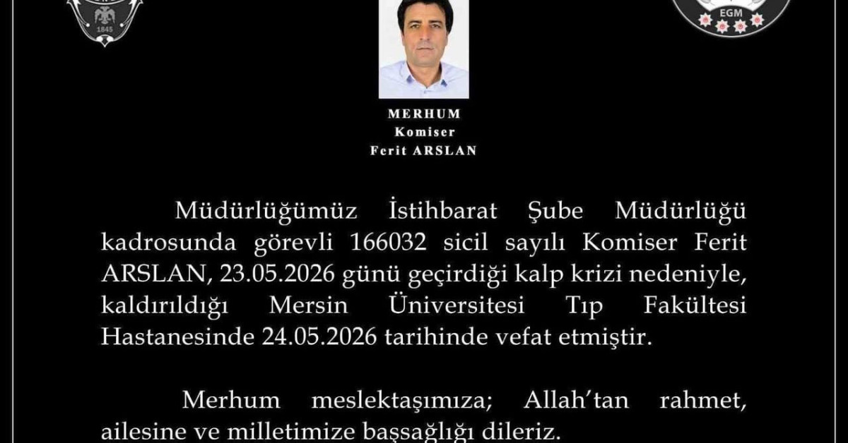 Kalp Krizine Yenik Düşen Komiser Ferit Arslan’ın Cenazesi Memleketine ...