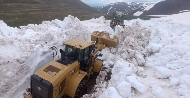 Erzurum'da Yazın Karla Mücadele - Haber365