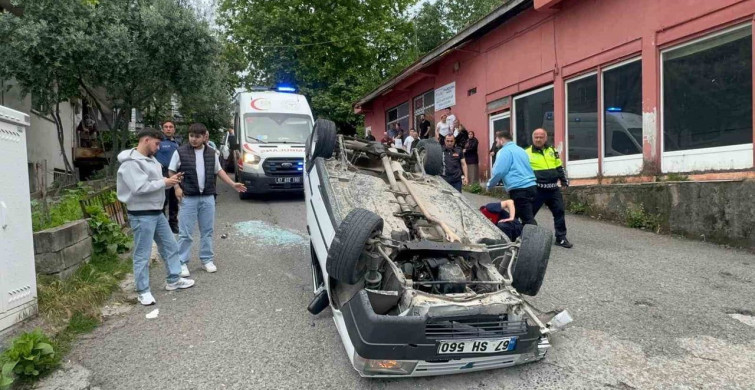 Freni Boşalan Tofaş Takla Attı, 2 Kişi Yaralandı - Haber365