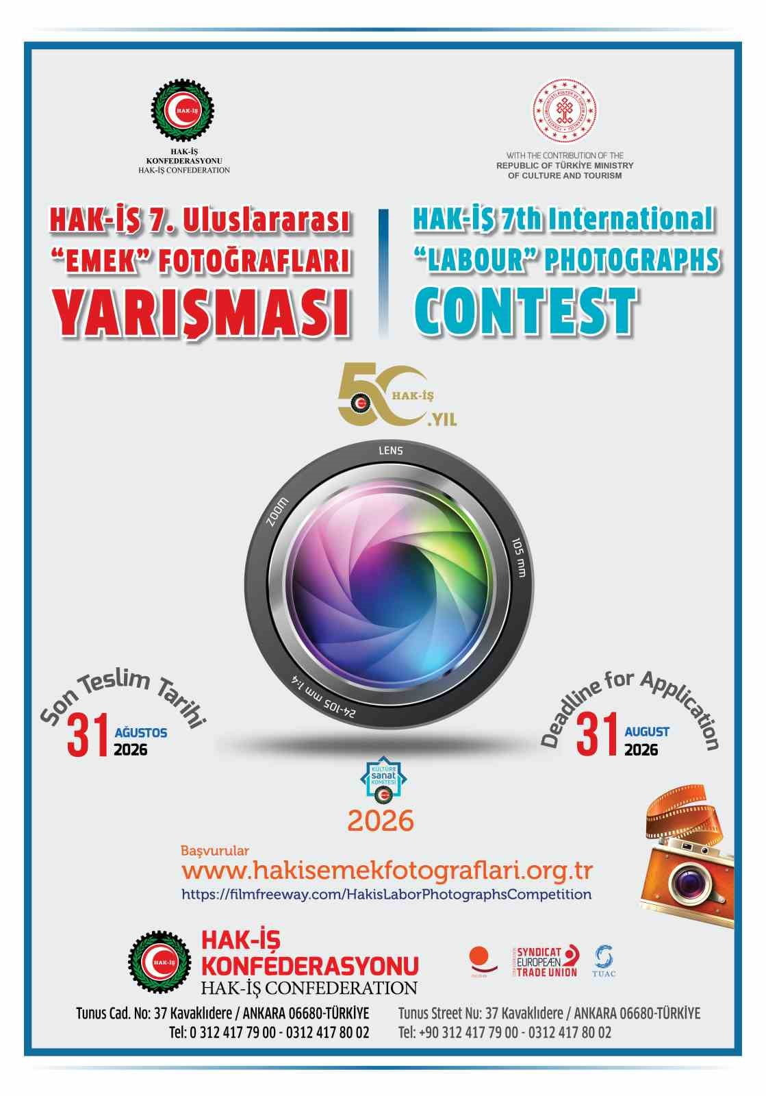 HAK-İŞ uluslararası emek fotoğrafları yarışması başladı - Haber365